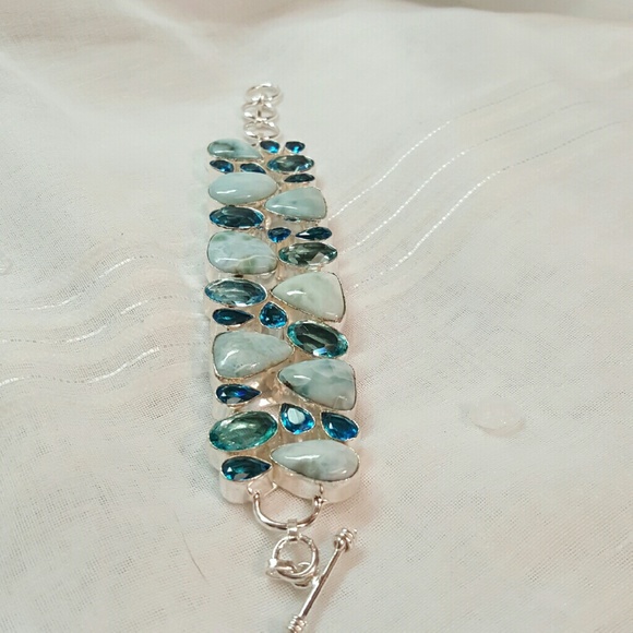 Robin's Nest Jewels | Jewelry | Caribbean Larimar Bracelet | Poshmark